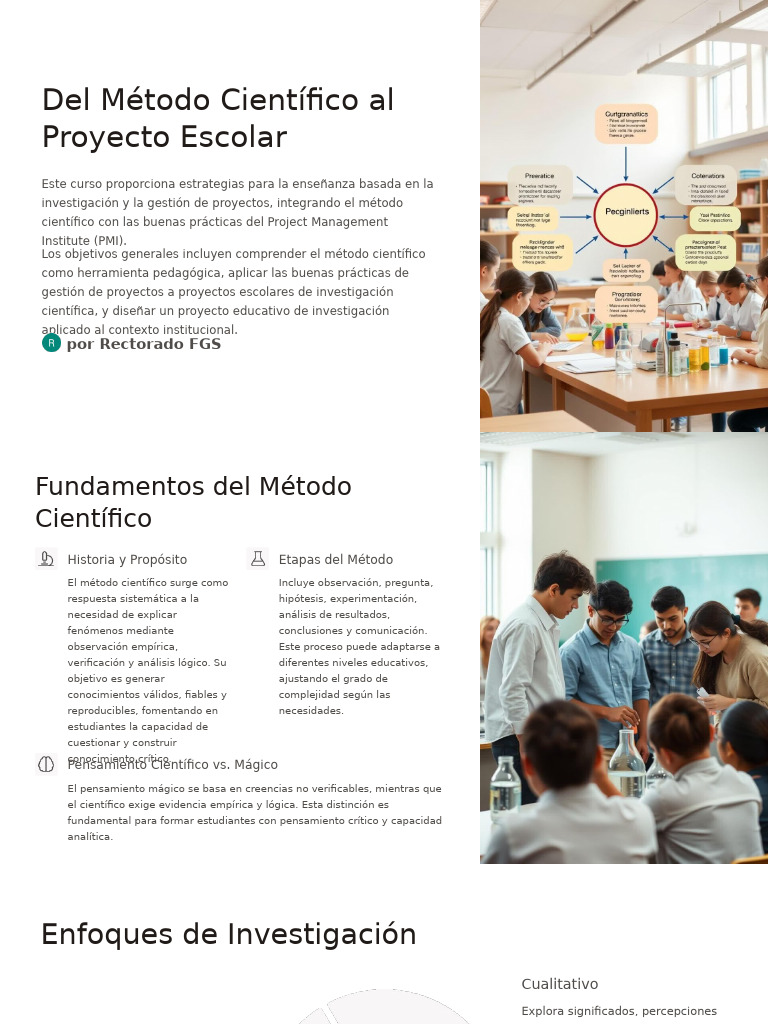 Del Metodo Cientifico Al Proyecto Escolar | PDF | Método científico ...