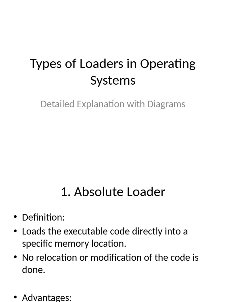Detailed Loader Types Presentation | PDF