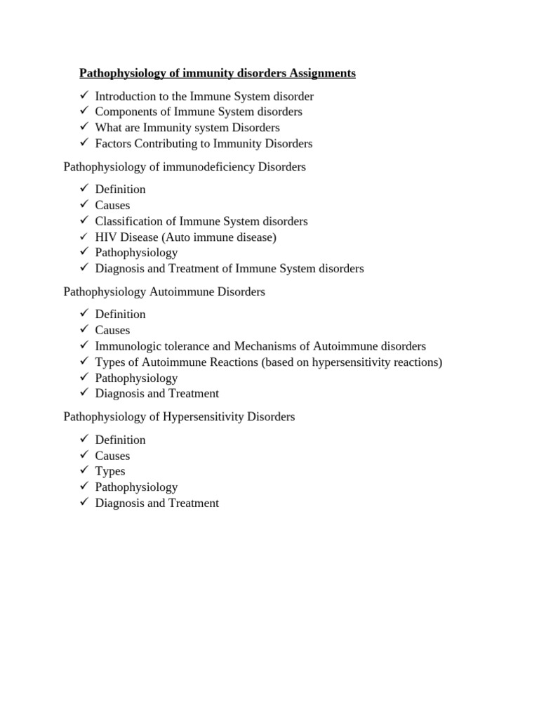 Patho Physiology Assignmet | PDF