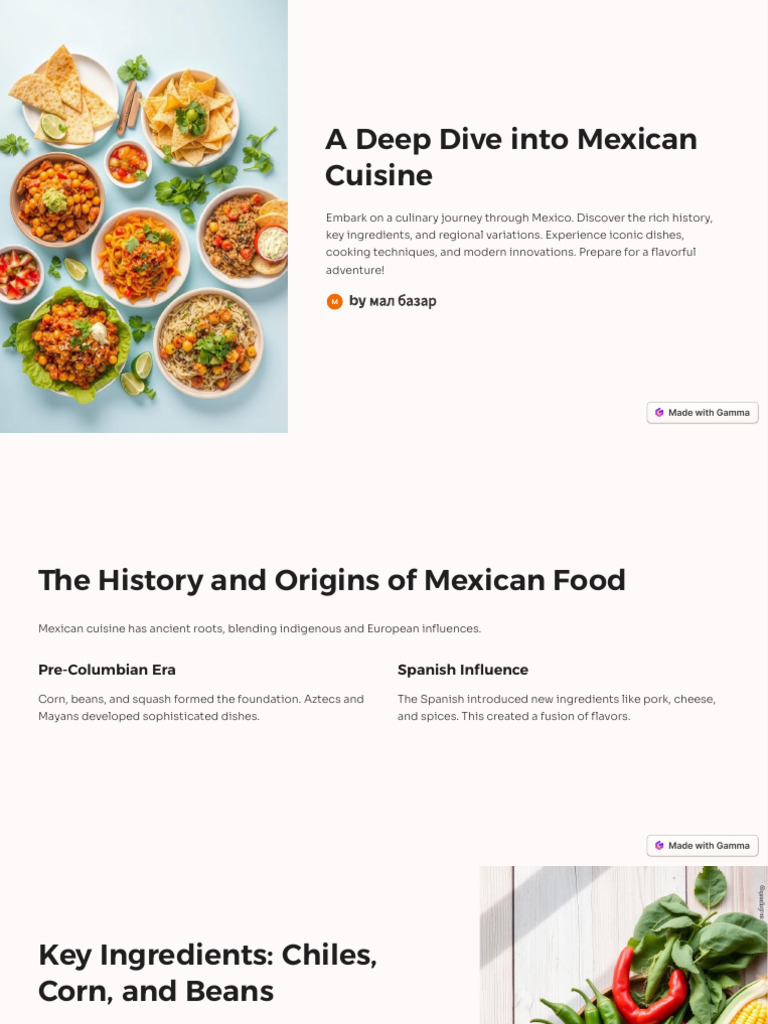 A Deep Dive Into Mexican Cuisine | PDF | Mexican Cuisine | Cuisine