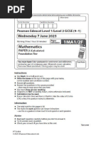 Edexcel GCSE Maths Mock Set 8 Paper 3 | PDF | Area | Mathematics
