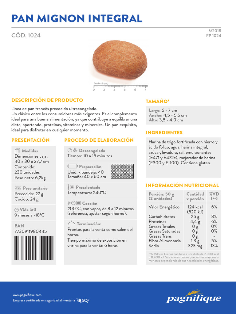 1024 - Pan Mignon Integral | PDF | Panes | Harina