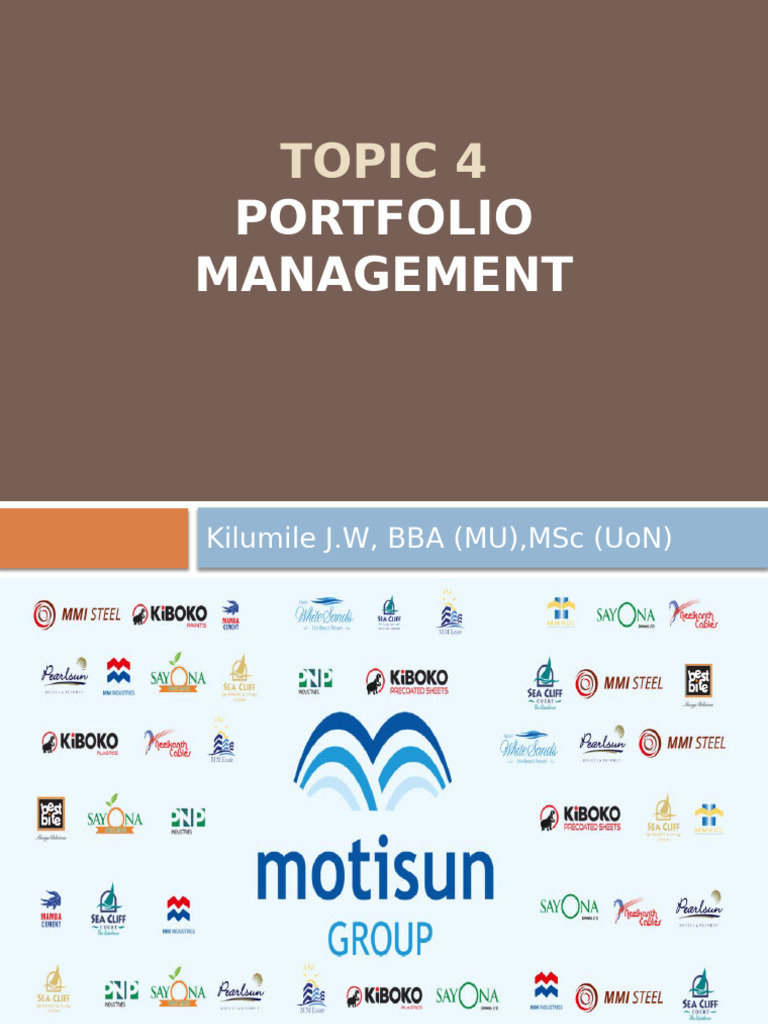 Understanding Portfolio Management Frameworks | PDF | Business | Economies