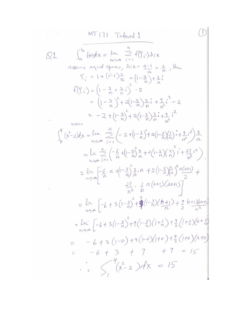 Solution Tutorial1 | PDF