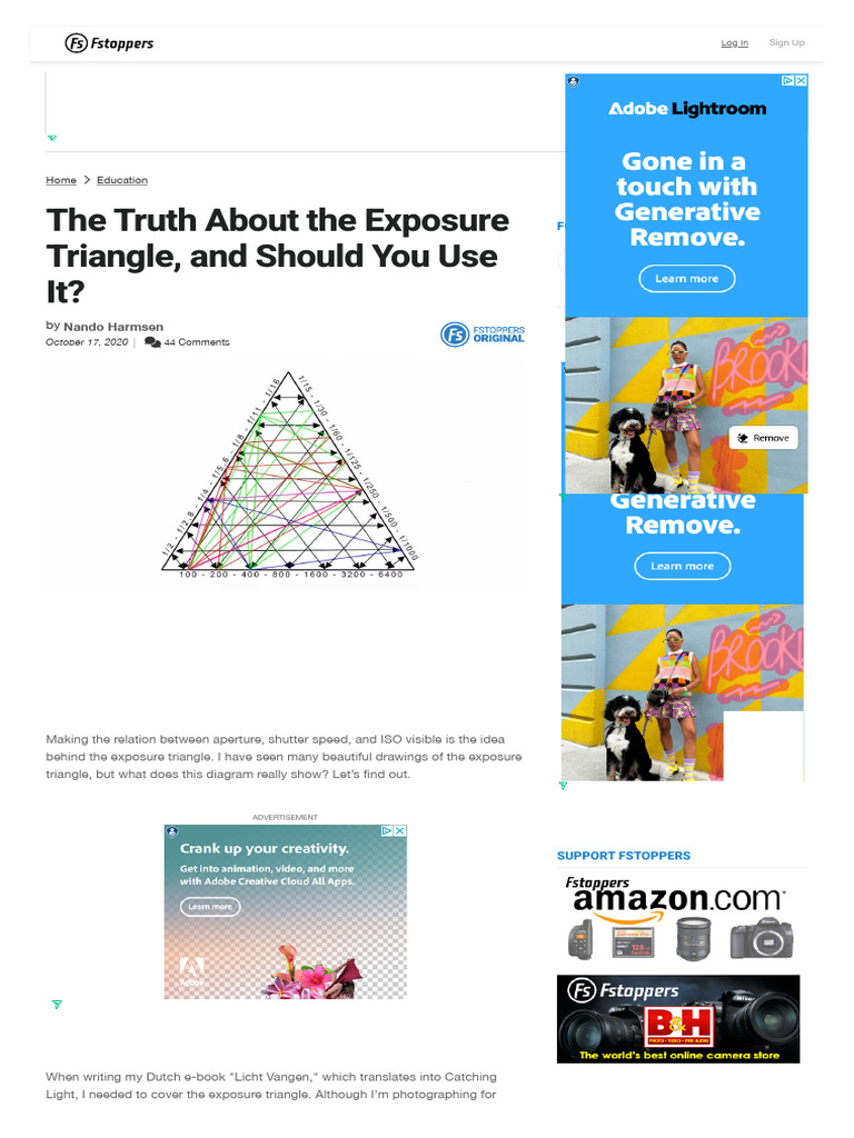 Understanding the Exposure Triangle | PDF | Exposure (Photography ...