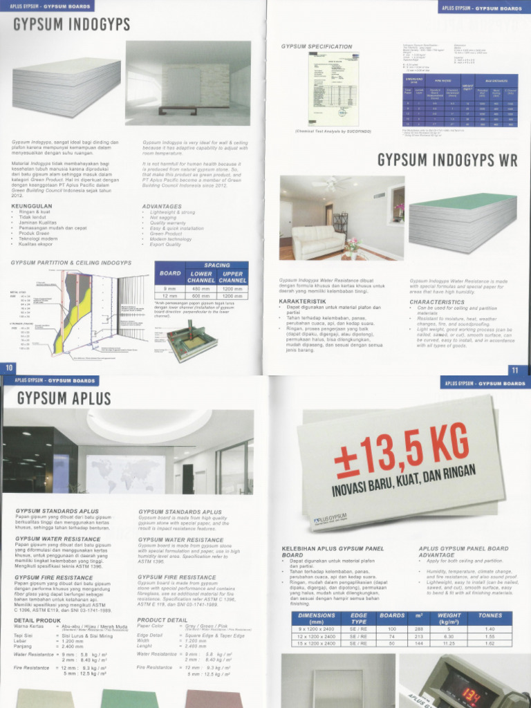 Brosur-Aplus Gypsum | PDF