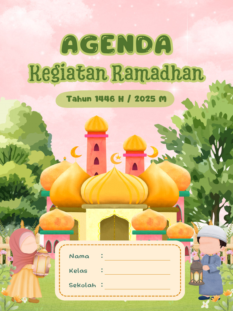 Salinan Dari Warna Warna Ilustrasi Cat Air Imur Cover Buku Agenda Kegiatan Ramad | PDF