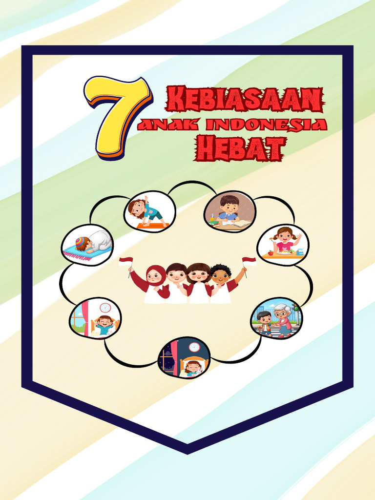 Poster 7 Kebiasaan Anak Indonesia Hebat | PDF