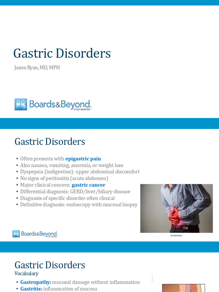 Gastric Disorders atf | PDF | Indigestion | Digestive Diseases