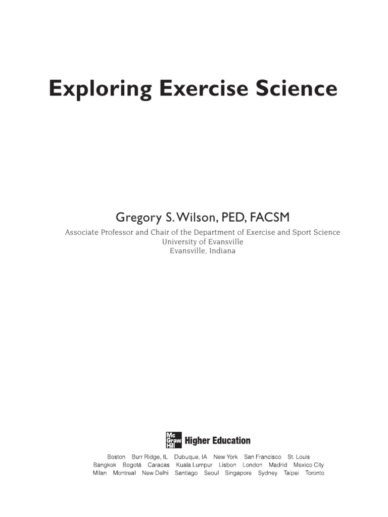 Essentials of Exercise Science | PDF | Dietitian | Epidemiology