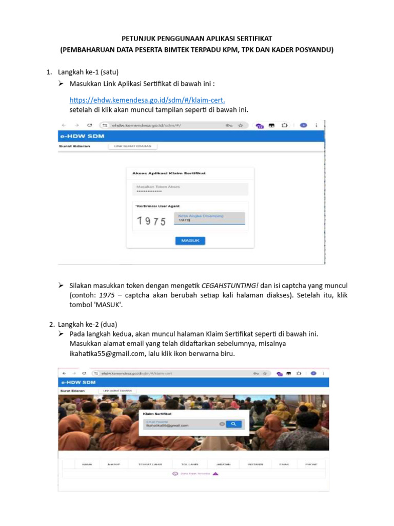 Surat-Edaran Daftar Hadir Ehdw 2025 | PDF