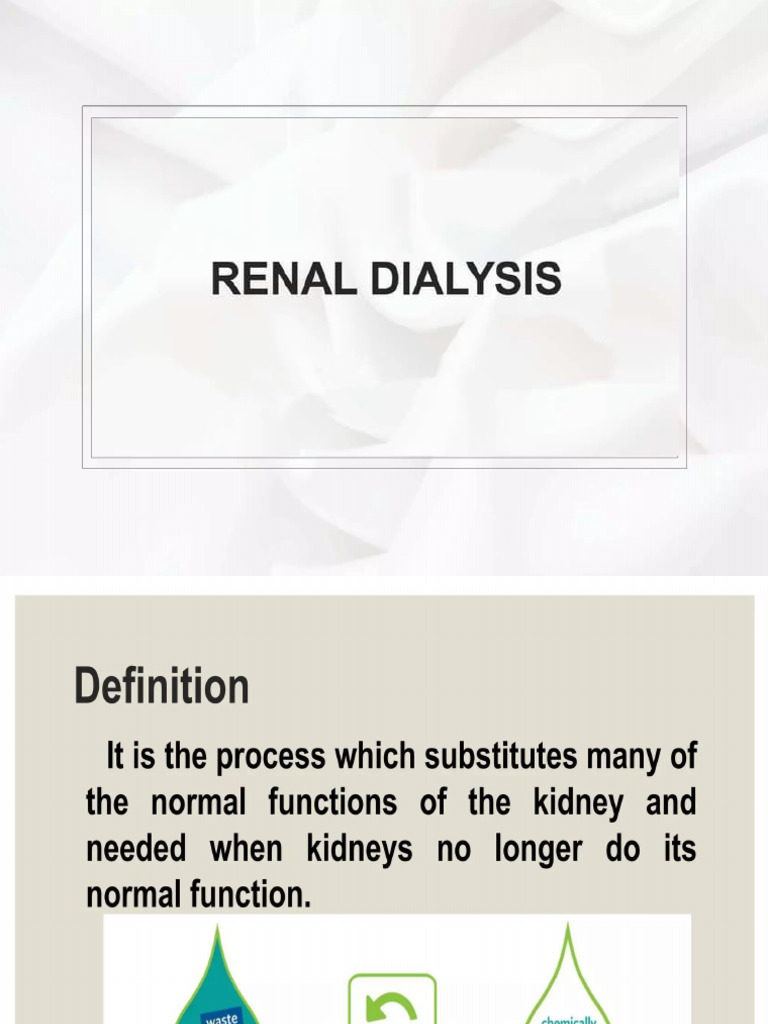 Renal Dialysis System Um | PDF