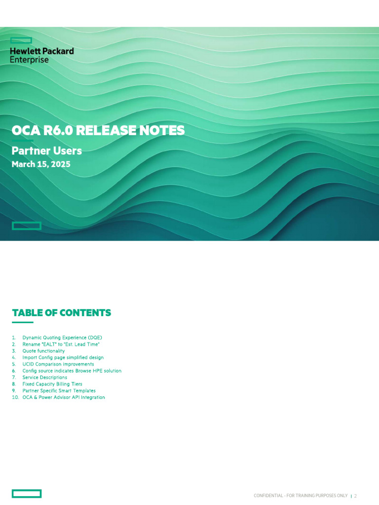 OCA R6.0 Release Notes - March 25 Release For Partner Users | PDF ...