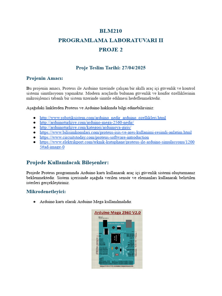 Prolab II - 2. Proje | PDF