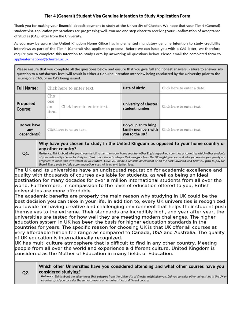 University - of - Chester - Genuine - Intention - Form - 2020 (1) Word ...