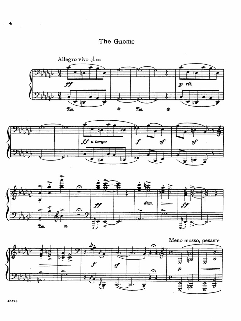 (Free Scores - Com) - Mussorgsky Exposition Gnomus | PDF