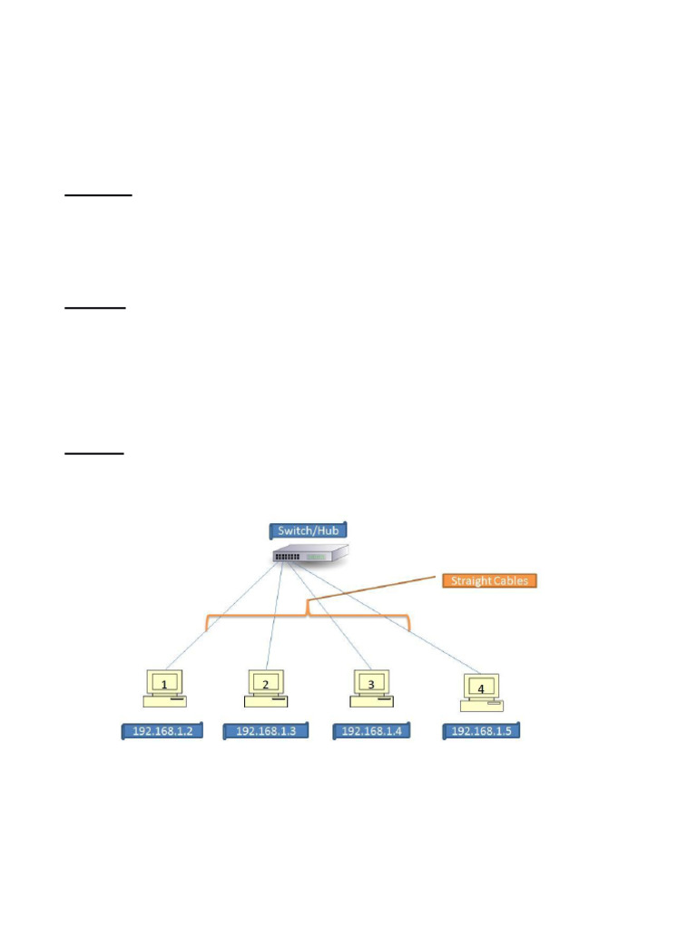 Peer-to-Peer Network Setup Guide | PDF | Ip Address | Computer Network