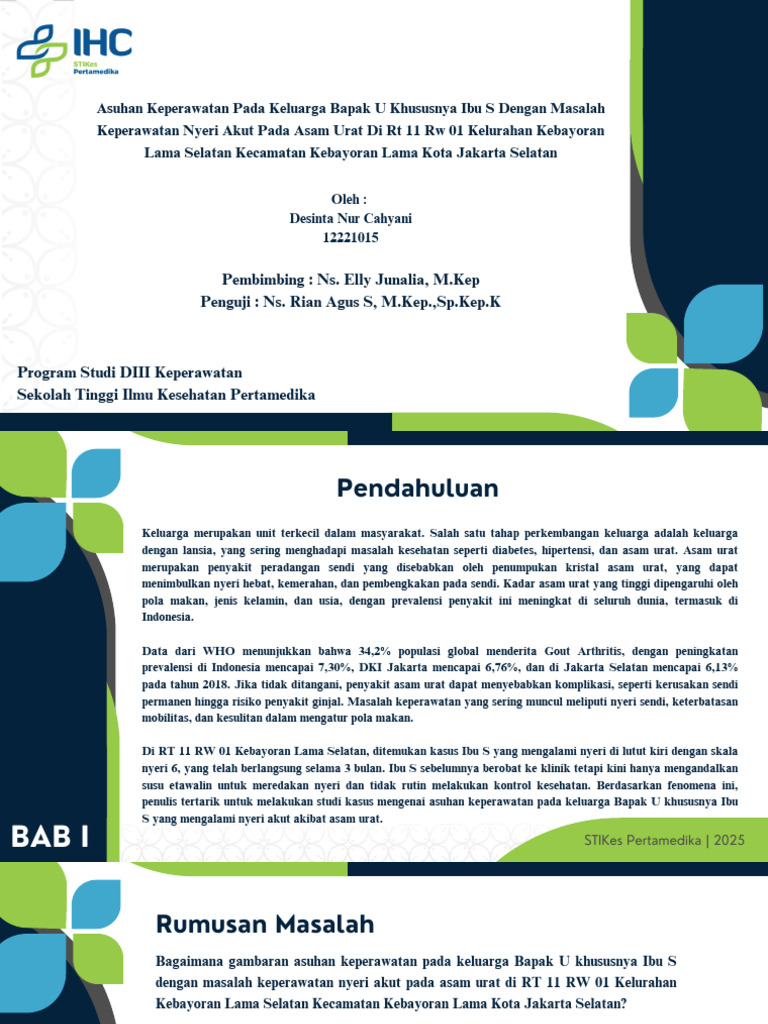 Materi Sidang Kti Asam Urat-1-18 (1) - 1-18 | PDF