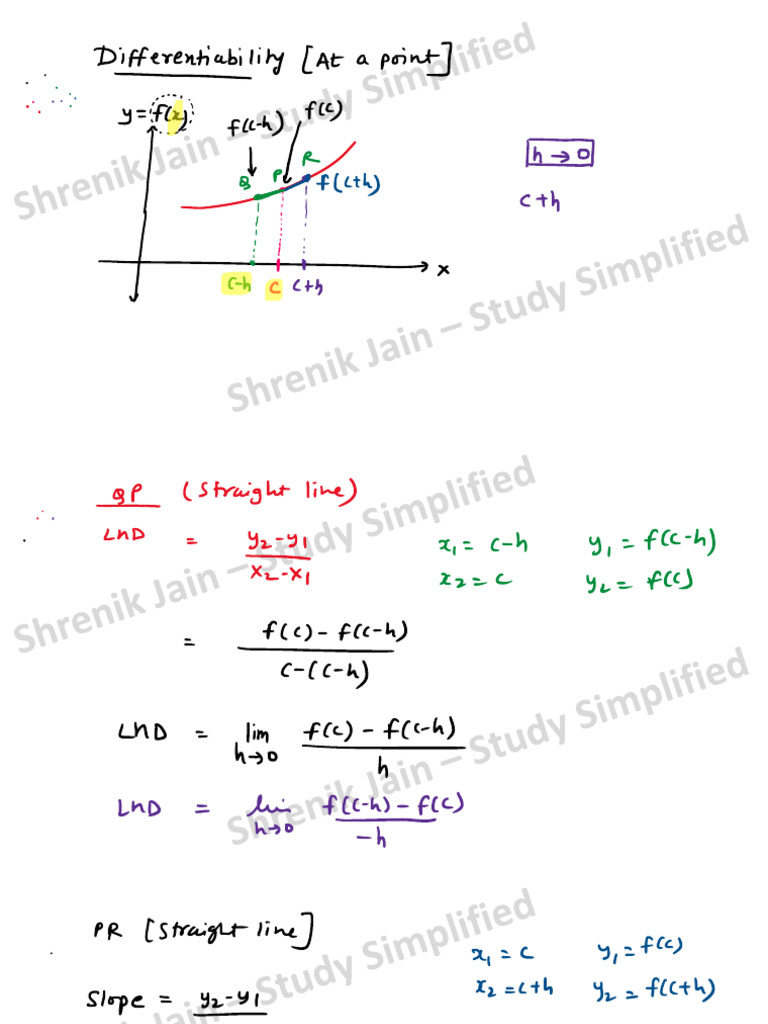 03 Differentiability and MVT | PDF