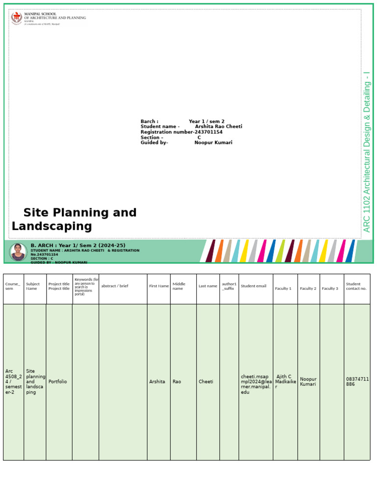 B.arch Sem3 A ADD-III Cheeti Arshita Rao IMP | PDF | Engineering ...