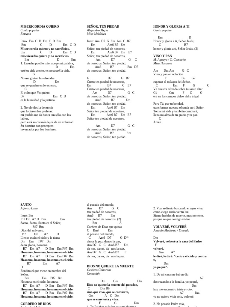 Esquema de Cantos de Cuaresma Dzununcan | PDF | Cristo (título) | Creencia religiosa y doctrina