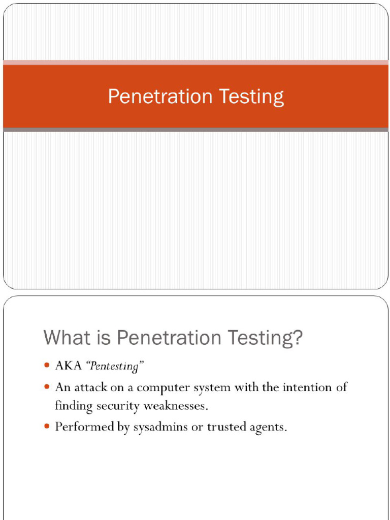 penetration-testing----ppt-download | PDF