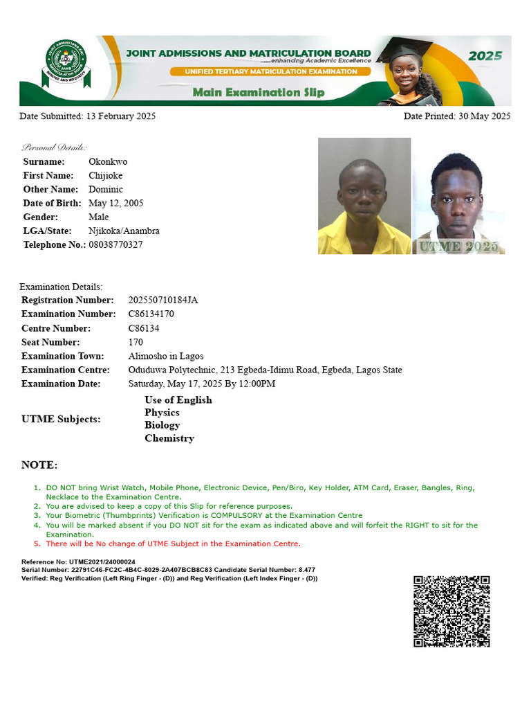 Slipsprinting Jamb Gov NG | PDF