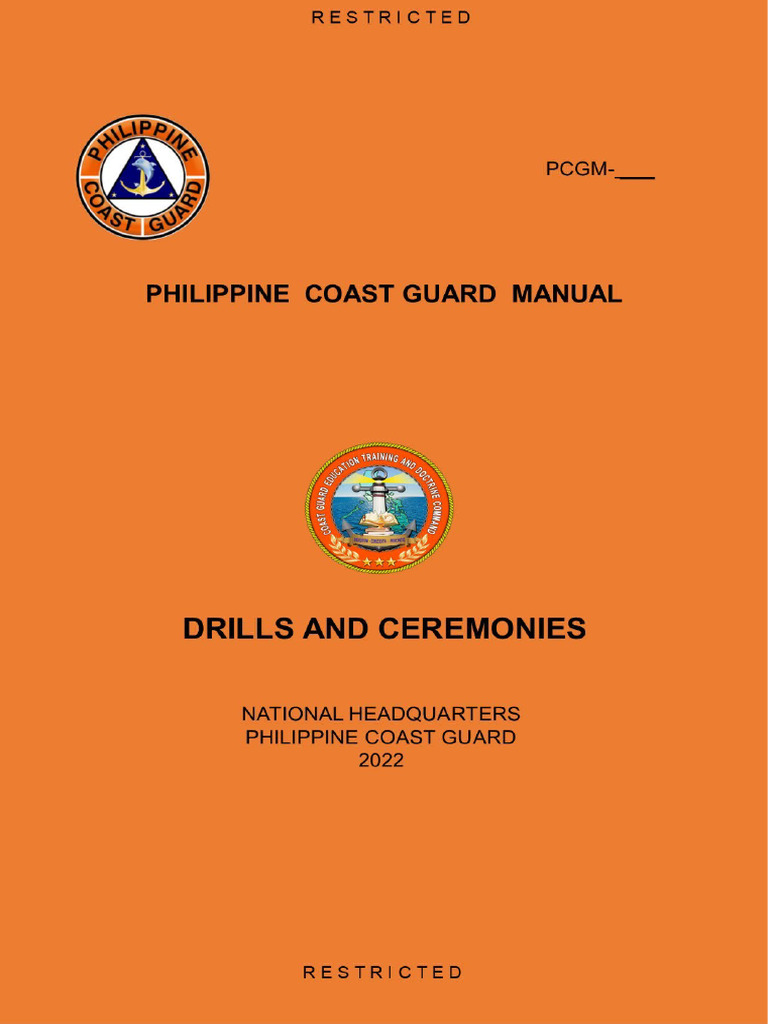 PCG Drills and Ceremonies Manual S.2022 | PDF | Breathing | Tone (Linguistics)