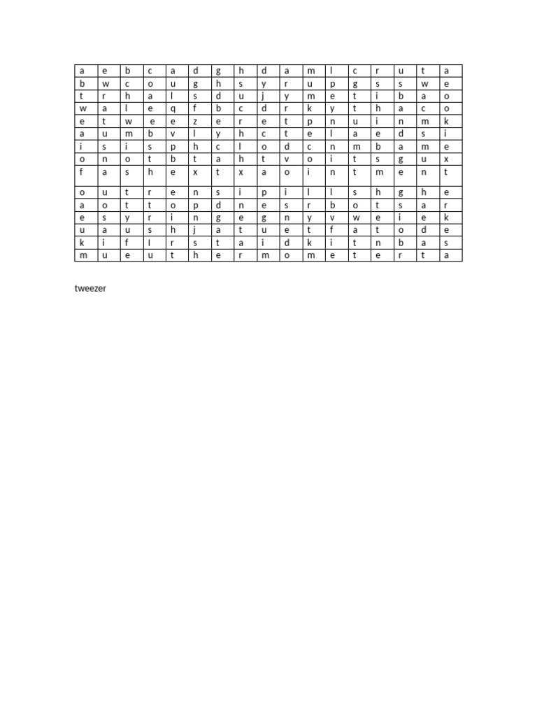 Crossword of Hospital Vocabulary | PDF