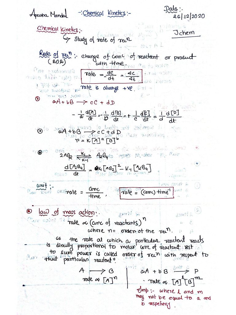 Kinetics Pdf
