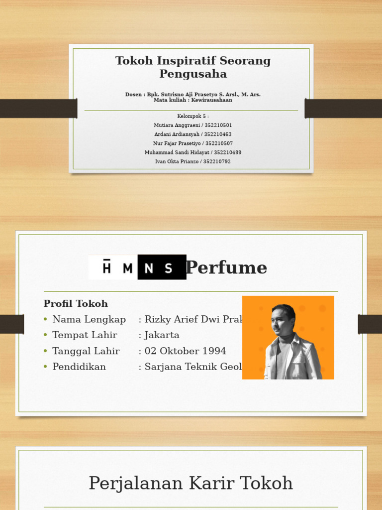 Profil Rizky Arief Dwi Prakoso, CEO HMNS | PDF