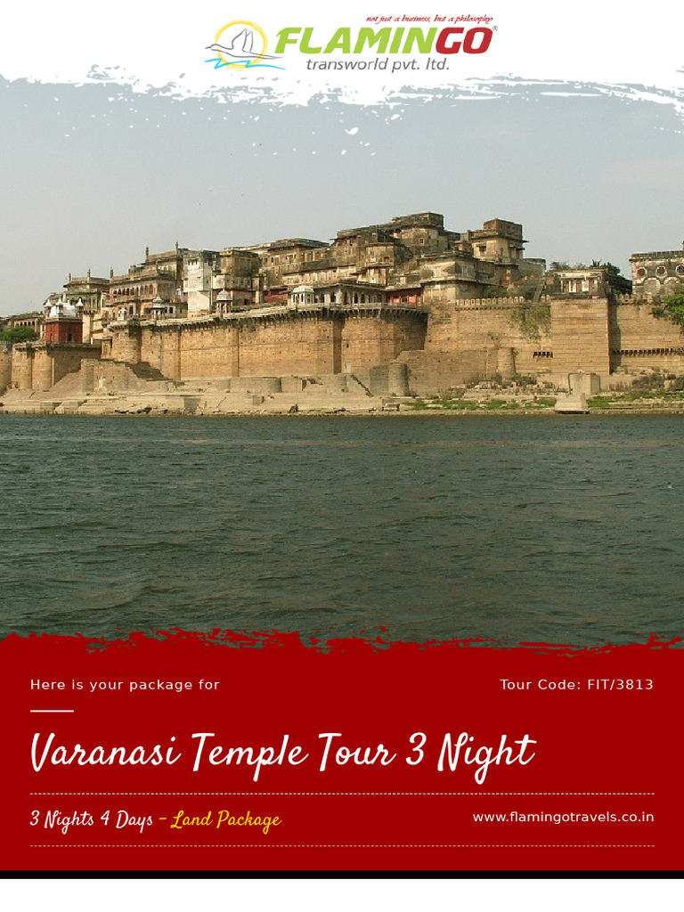 Varanasi Temple Tour 3 Night 2817 3 1 11468 (FIT-3813) | PDF