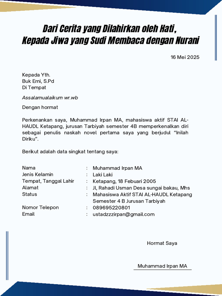 Surat Buk Erni | PDF