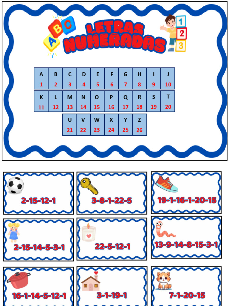 Recurso Letras Numeradas | PDF