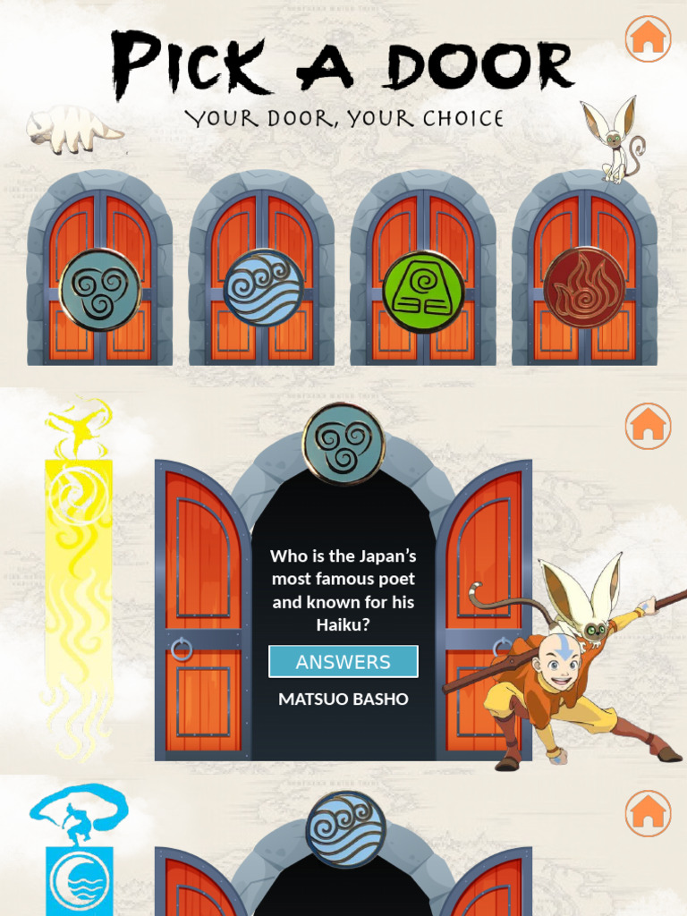 Pick A Door Avatar The Last Airbender Inspired 2 | PDF