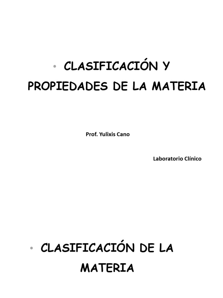 Clasificación y Propiedades de La Materia Imprimir | PDF | Mezcla | Gases