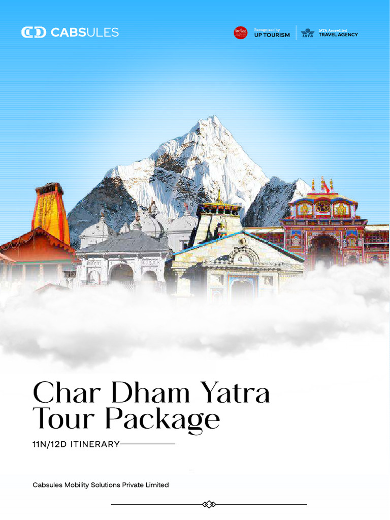 Cabsules Chardham Itinerary From Delhi 11N 12D F101 (12) (4) - Compressed | PDF