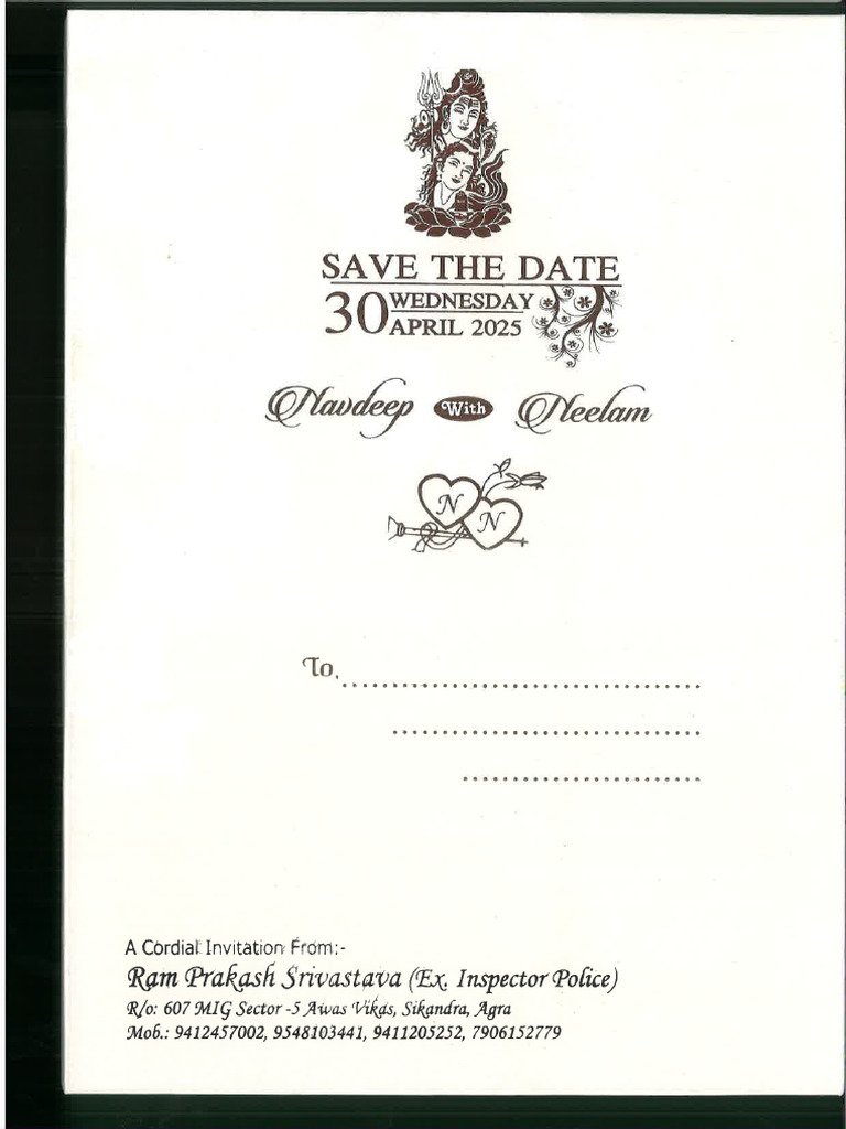 Wedding Invitation Card | PDF