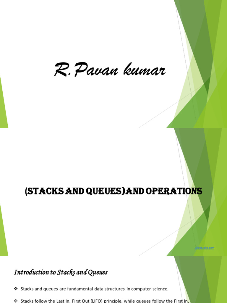 (Stacks and Queues)and Operations | PDF | Queue (Abstract Data Type) | Computer Programming
