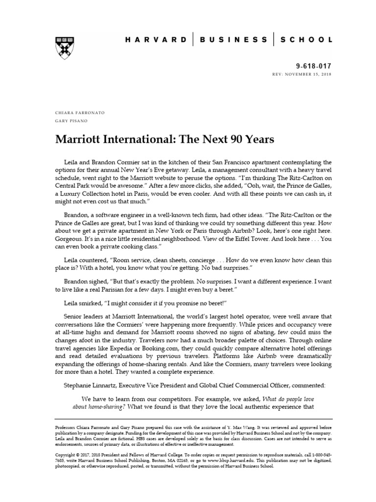 12.Marriott case (1) | PDF | Marriott International | Franchising