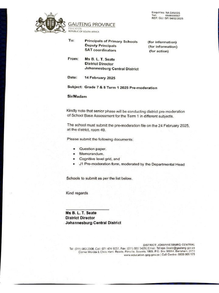 SP Pre-Moderation Memo | PDF