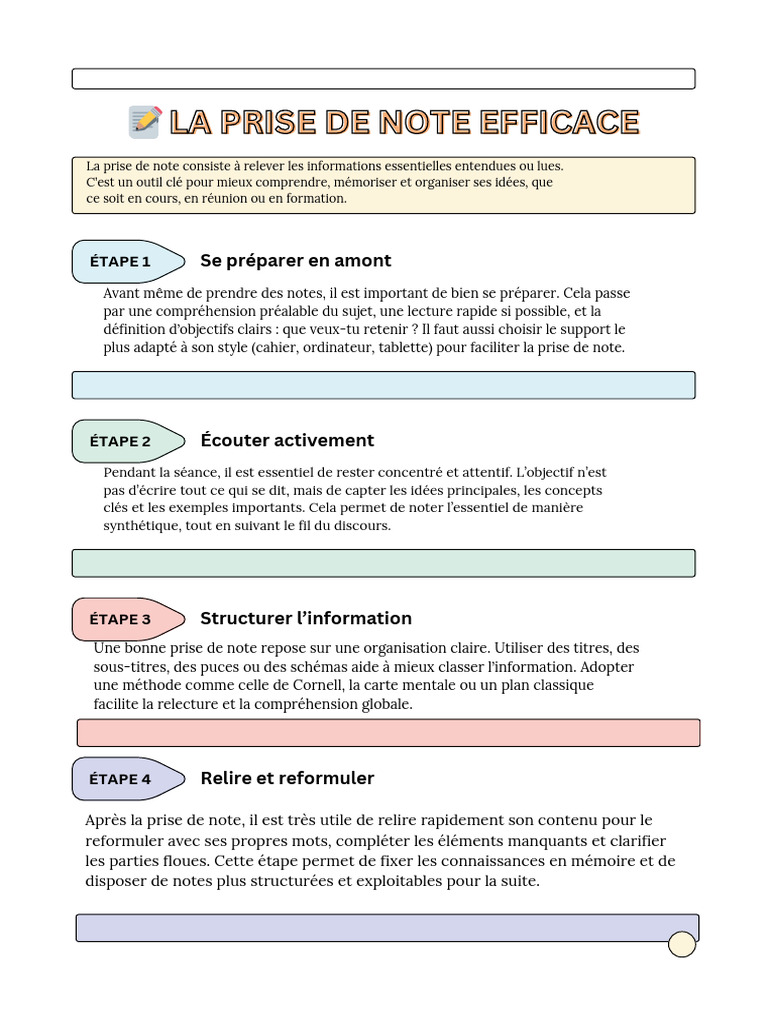 Prise de Note | PDF