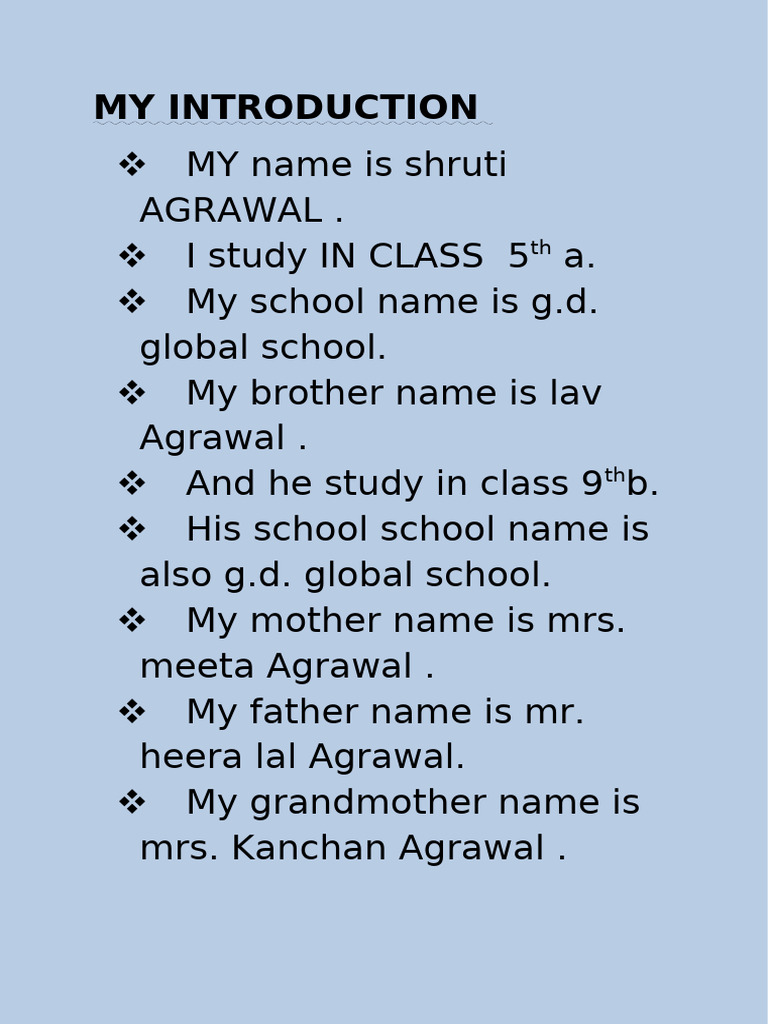 My Introduction of Shruti | PDF