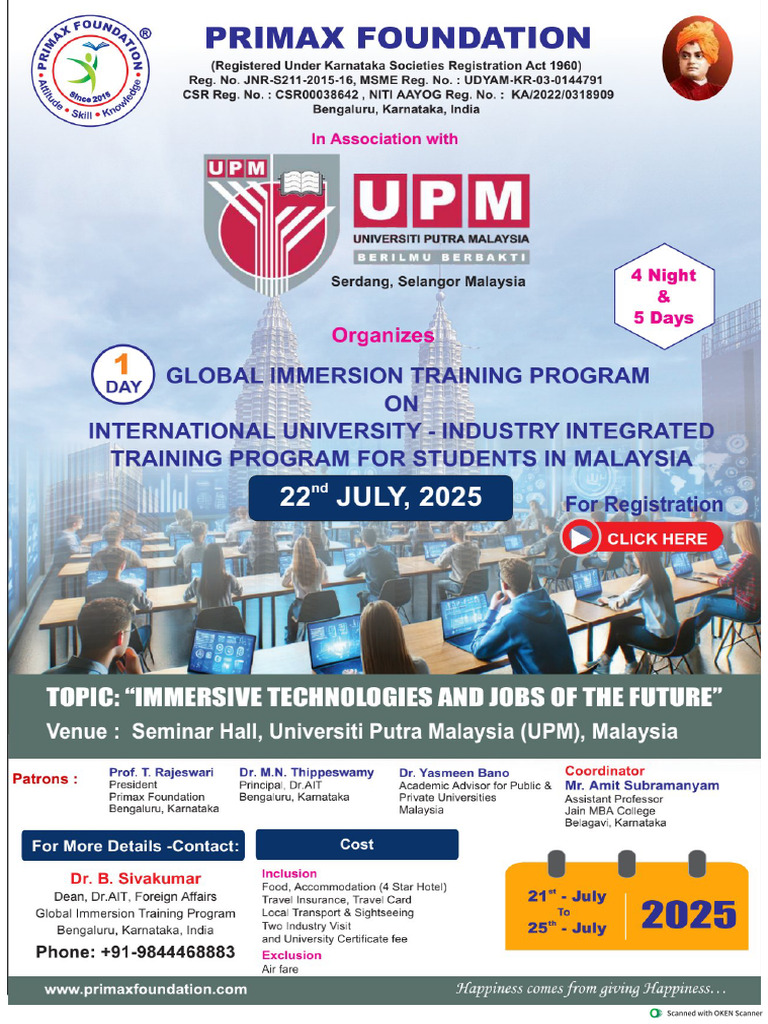 1 - Day - Global Immersion Training Program - Revised-1 | PDF
