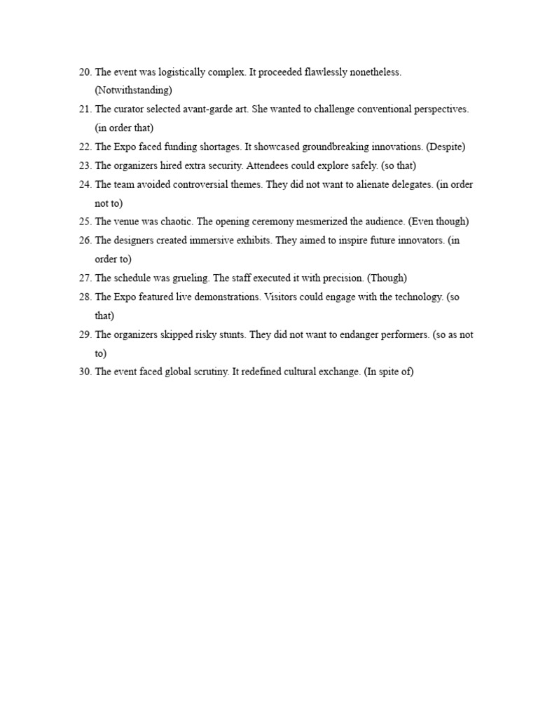 Sentence Rewriting Pack 2 Ex | PDF