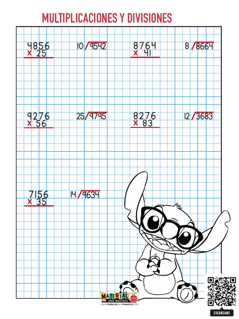Ejercicios de Multiplicación y División | PDF