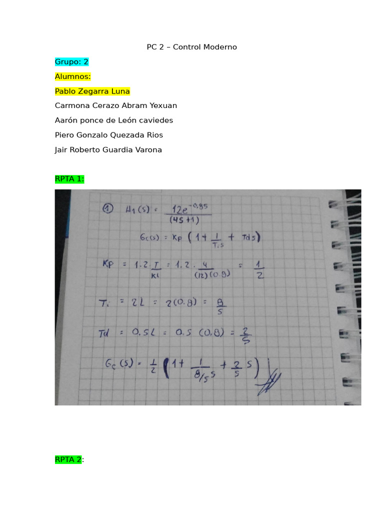 PC 2 control moderno | PDF