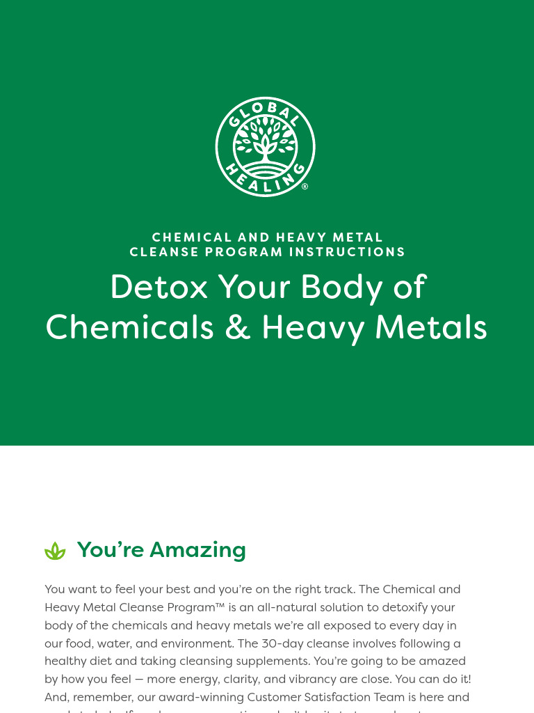 Global Healing Chemical Heavy Metal Cleanse Program Instructions | PDF ...