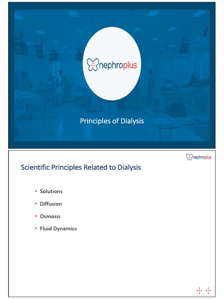 Module-2 - Principle of Dialysis | PDF | Osmosis | Hemodialysis