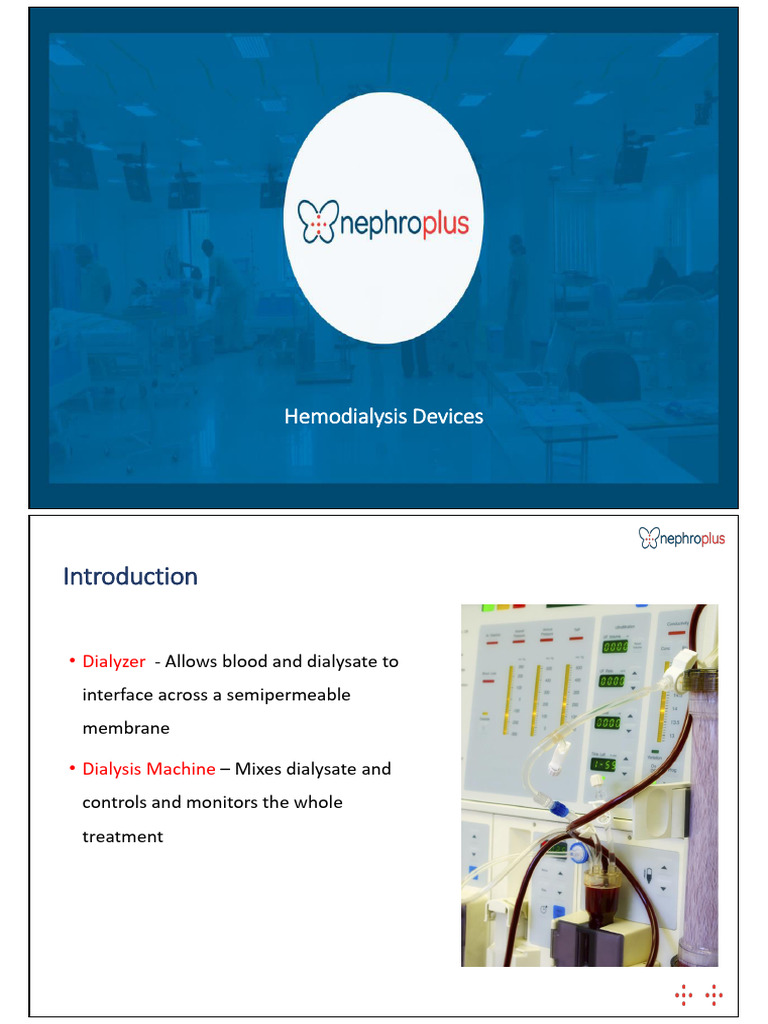 Module-3 - Dialysis Devices | PDF | Hemodialysis | Electrolyte